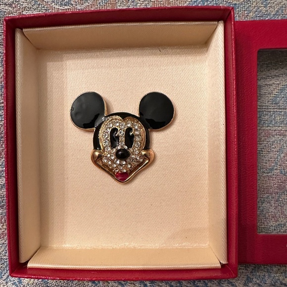 Napier | Jewelry | Vintage Disney Mickey Mouse Pin Brooch Rhinestone ...